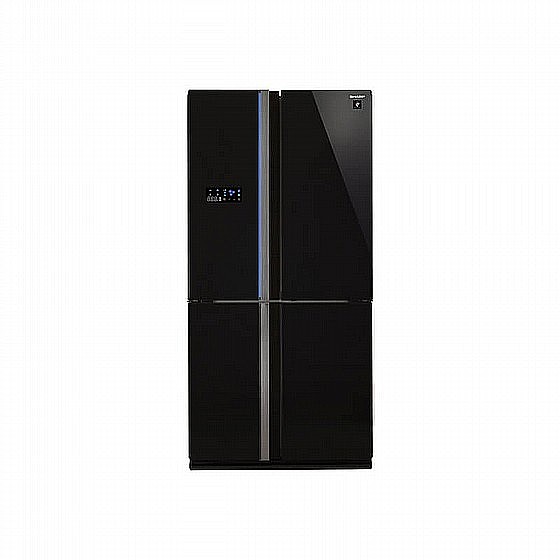 בנצי נעים מוצרי חשמל בע''מ | מקרר 4 דלתות 610 ליטר דגם SJR8911 SHARP בצבע זכוכית שחורה | מקררים ...