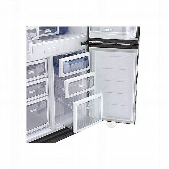 בנצי נעים מוצרי חשמל בע''מ | מקרר 4 דלתות 610 ליטר דגם SJR8912 SHARP בצבע זכוכית לבנה | מקררים ...